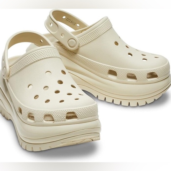 CROCS | Shoes | Crocs Mega Crush Platform Clogs Bone | Poshmark